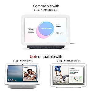 Wasserstein Adjustable Stand for Google Nest Hub (2nd Gen) - Made for Google (Chalk)