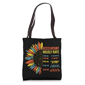 Accountant Hourly Rate Tax Accounting CPA Grad Bookkeeping Tote Bag