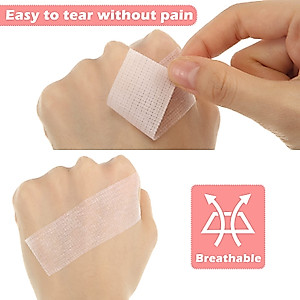 Maitys 2 Rolls Eyelash Tapes 7.8 Yards Total Adhesive Silicone Gel Lash Tapes for Eyelash Extension Breathable Cross Texture Direction Soft Lash Extension Tape Under Eye Eyelash Extension Supplies