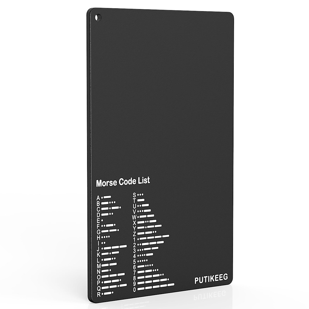 PUTIKEEG Morse Code Table Key morse code List Learning Shortwave Radio Black