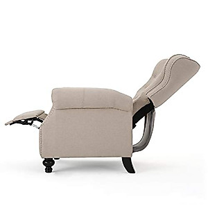 GDFStudio vWyland Tufted Wheat Fabric Recliner.