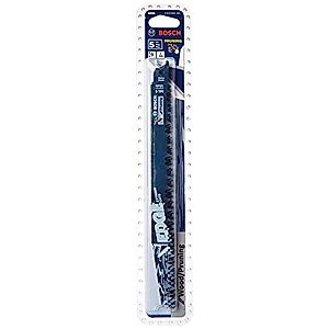 BOSCH RP95 5 pc. 9 In. 5 TPI Edge Reciprocating Saw Blades for Pruning , Grey