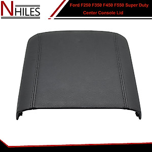 NHILES Black Center Console Lid Kit Replacement Compatible with F-250 Super Duty F-350 Super Duty F-450 Super Duty F-550 Super Duty 2011 2012 2013 2014 2015 2016 Replaces# BC3Z2806024AA
