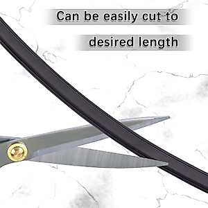 75 Inches Flexible Magnetic Strip Insert Shower Door Magnetic Strip Replacement Magnet Shower Door Replacement Parts Long Shower Door Strip for Framed Semi Framed Swinging Glass Shower Doors (1 Roll)