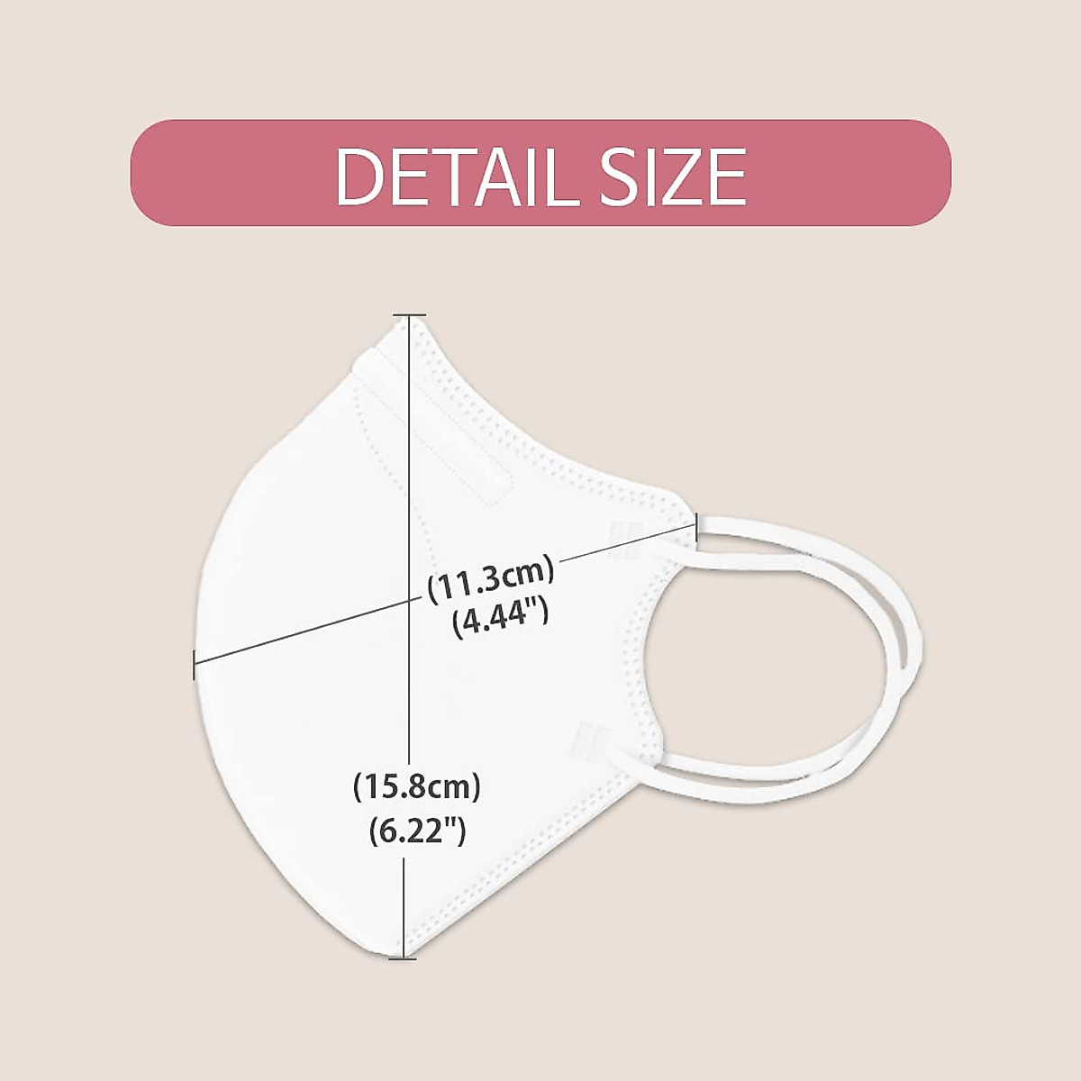 VATTNIG [10 Pcs] Korea Face Mask for Adults – Bird Beak type 2D Protective Health Face Mask for Dust and Smoke – 4-Layer Protective Filter – Ideal Fit for Comfortable Wear - Violet