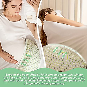 Pregnancy Pillows for Sleeping, Maternity Pillow, Supports The Belly, Back, HIPS and Legs of Pregnant Women, Pregnancy Must Haves Body Pillow, Adjustable and Removable Pillowcase,Gray.