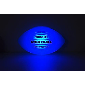 Light Up Football - Glow in The Dark Football - Nightball Football - Glow Football for Kids 8-15 - Football Gift - Sports Gift Idea for Boys 8 9 10 11 12 13 14 15 - Gift Ready Box and Pump Included