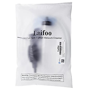 Laifoo 5ft Aquarium Siphon Vacuum Cleaner for Fish Tank Cleaning Gravel & Sand