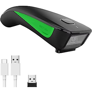 NETUM Bluetooth Mini 1D Barcode Scanner, 3-in-1 Portable Automatic USB Wireless CCD Bar Code Scanning Support Screen Scan, for Tablet iPhone IPad Android Windows Mac Pos - C740