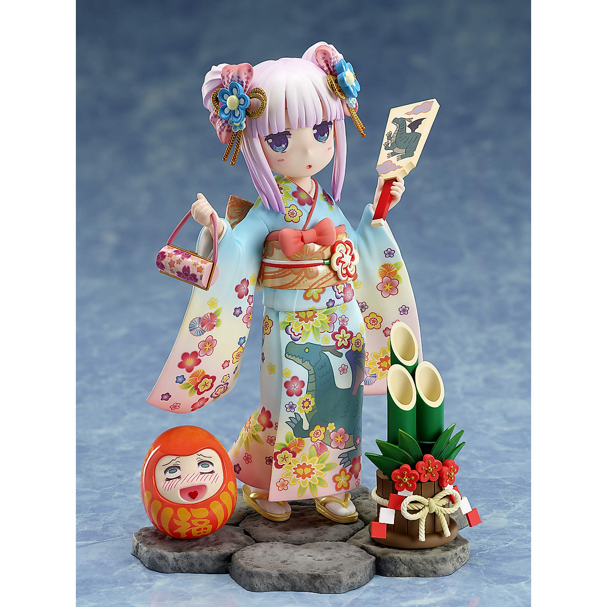 Furyu Miss Kobayashi's Dragon Maid: Kanna (Finest Kimono Version) 1:7 Scale PVC Figure, Multicolor