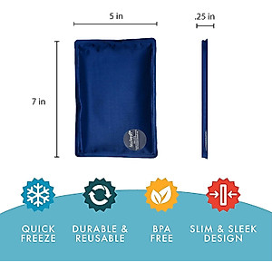 Cool Coolers by Fit & Fresh 2 Pack Soft Ice, Flexible Stretch Nylon Reusable Ice Packs for Lunch Boxes & Coolers, Fruit & Dot