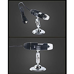 Meichoon 1600X Digital Flexible Microscope Electronic Handheld Mini USB Microscope Magnification Camera with 8 LED HD Lights,Compatible with Window 7 PX, NB03C
