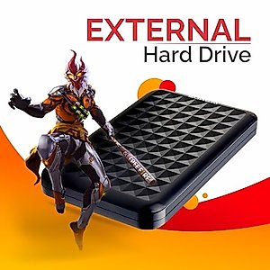 SUHSAI External Hard Drive 500GB High Speed Data Transfer USB 3.0 Hard Disk 2.5inch Memory Expansion Data Storage & Portable Backup HDD Compatible with PC, Computer, MacBook, Chromebook