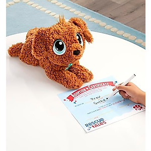 Little Tikes Rescue Tales Tickle Pup, Interactive Cuddly Soft Plush Goldendoodle Kids Toy Dog, for Girls, Boys Ages 3+