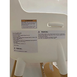 Wooden High Chair for Babies and Toddlers - with Harness, Removable Tray, and Adjustable Legs