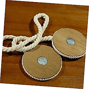 Garneck Valance Curtains Window Curtains Curtain Hooks for Drapes Window Shade Curtain Tiebacks Curtain Holdbacks Window Curtain Holders Curtains Magnetic Tie Hook up Cotton Thread