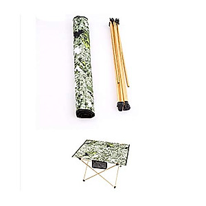 DOUBAO Outdoor Picnic Table Camping Portable Aluminum Alloy Folding Table Waterproof Oxford Cloth Light Durable Tables Camouflage