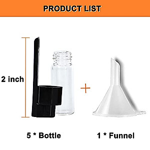 5 Pack Portable Plastic Storage Bottle for Outdoor Camping Travel