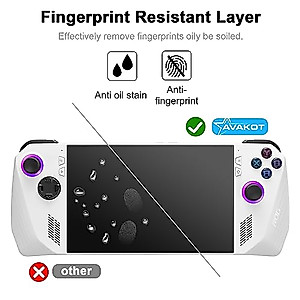 avakot 3 Pack Screen Protector for ASUS Rog Ally Handheld 7 Inch 2023 | Rog Ally Ultra Thin Tempered Glass Screen Protector | Anti-Scratch Hard Tempered Film for Rog Ally