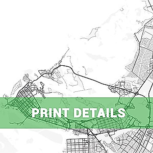 Dear Mapper Abu Dhabi United Arab Emirates View Abstract Road Modern Map Art Minimalist Painting Black and White Canvas Line Art Print Poster Home Decor (Set of 3 Unframed) (16x24inch)