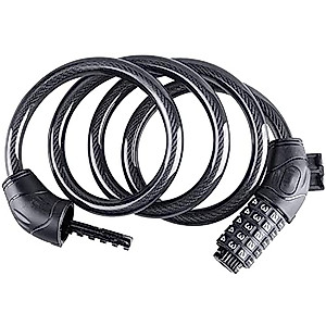 Steel Cable Lock Bicycle Road Mountain Bike Electric Car Universal Password Lock Anti-Theft Lock 1200X12mm