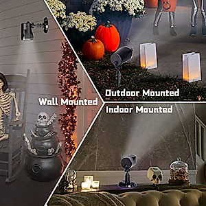 PEIDUO Halloween LED Projector Ghost Rotating Projectors Lights Waterproof Outdoor Landscape Decorative Lighting for Patio, Garden, Halloween, Wedding, Party