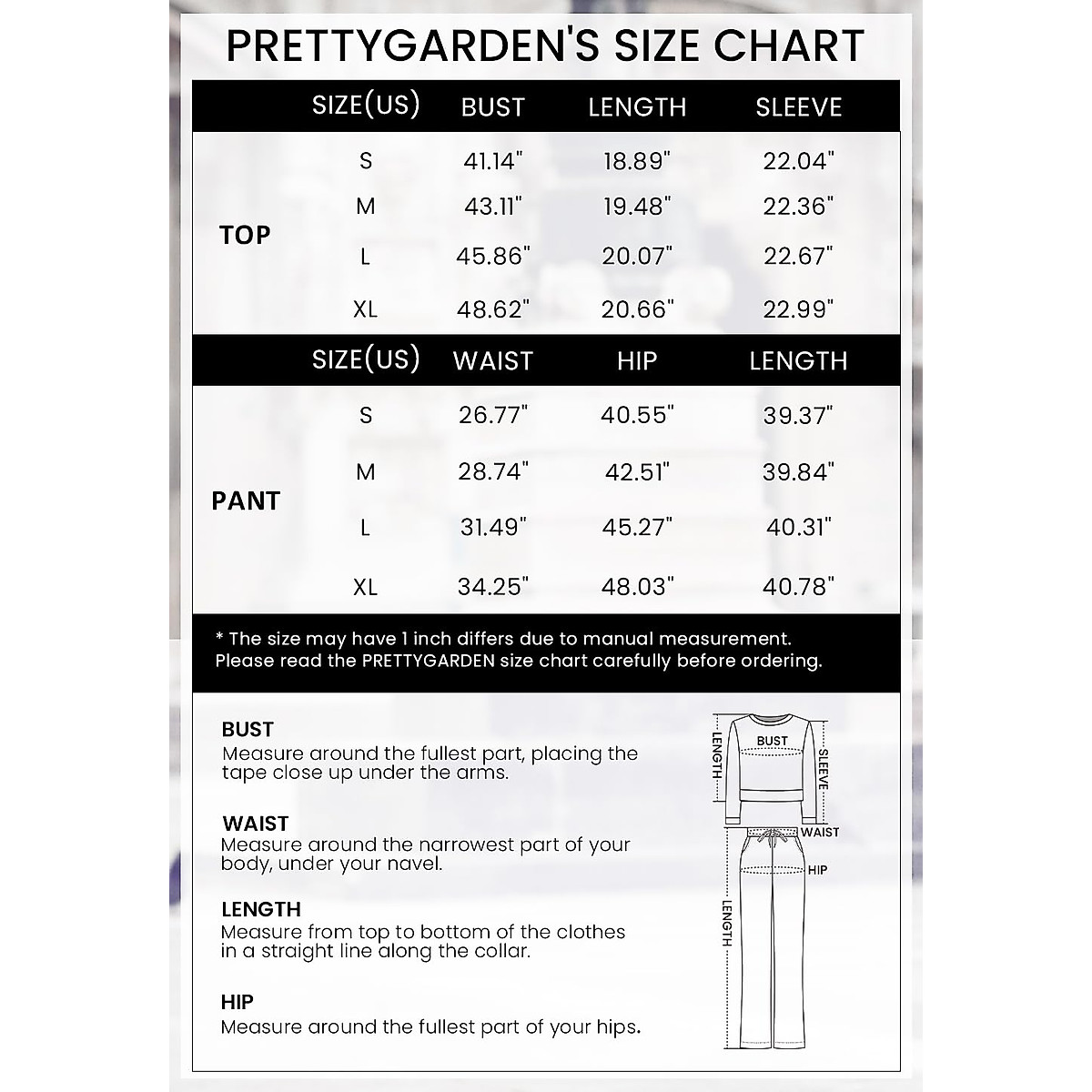 PRETTYGARDEN Women's 2 Piece Tracksuit Outfits Long Sleeve Zip Up Sweatshirt Drawstring Sweatpants Lounge Set (Coffee,Large)