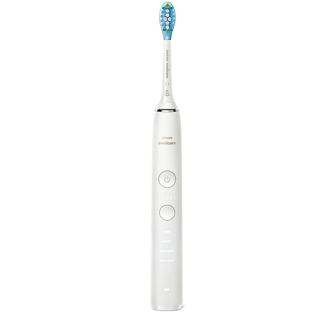 Philips Sonicare DiamondClean 9000 Connected Rechargeable Electric Power Toothbrush, 2-Pack, White + White - Bluetooth, 3 Intensities, 2 Weeks Operating time, Charging Travel Case