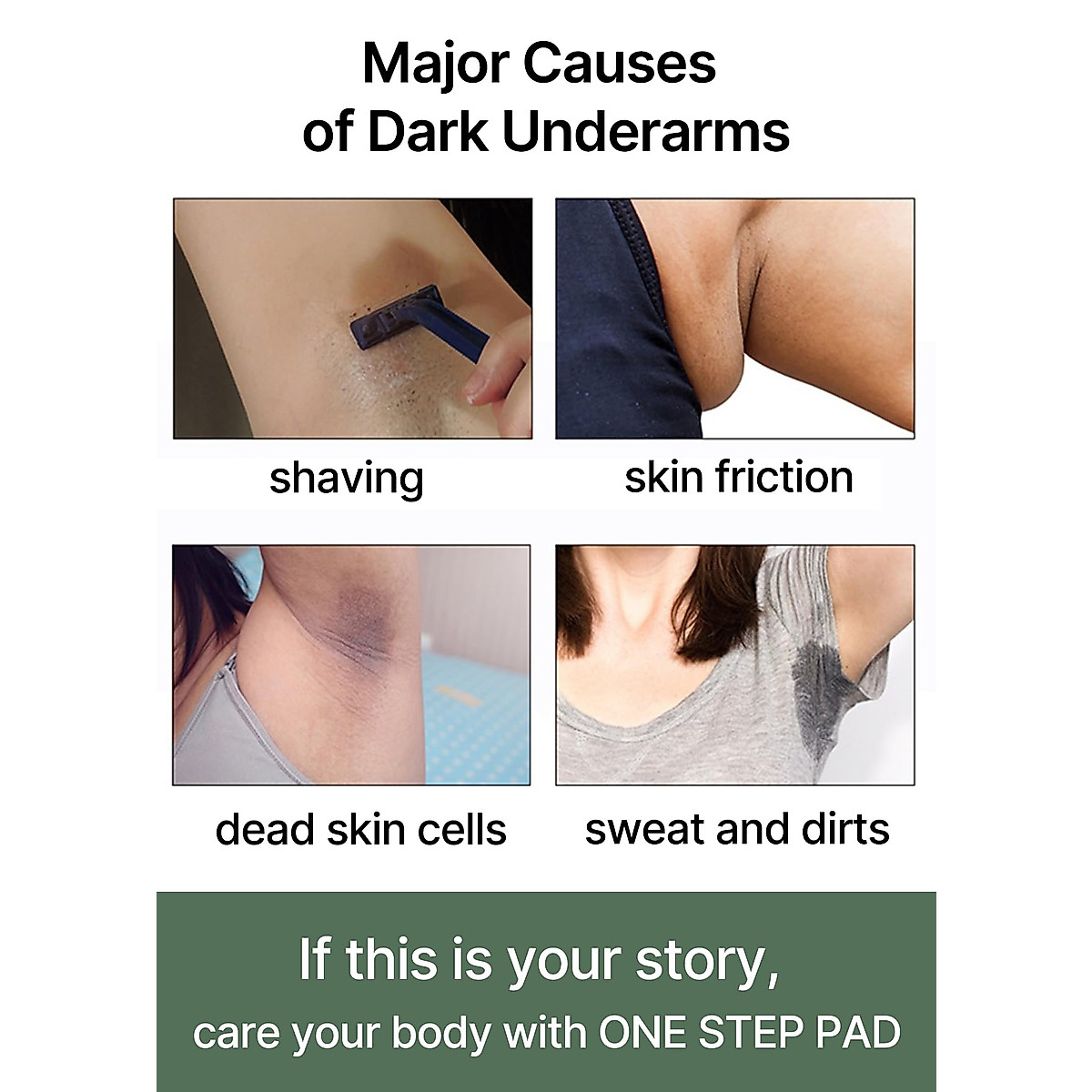 celimax Ji.Woo.Gae ONE STEP Body Brightening Pad | Exfoliating Pad for Body, For Armpit Under Arm, Knee & Elbow, with Green Tea & White Truffle,110ml (60 pads)