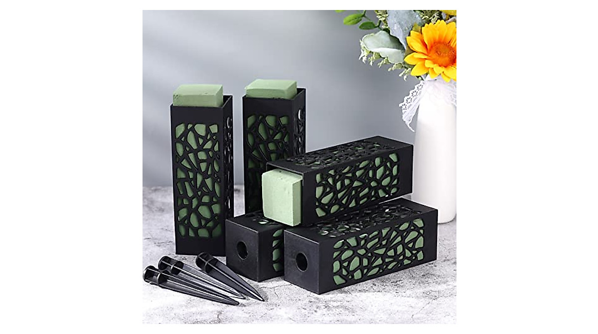 12 Piece Cemetery Vases Set for Memorial Flowers