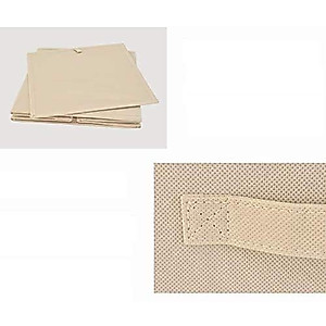 ZyHMW , Foldable Organiser Cube Basket Bin ForLaundry, Toys, Clothes, DVDs, Books, Food, Bedding, Art and Craft - 11 Inches X 10.5 Inches (Color: Khaki) (Color : Beige)