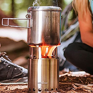 Solo Stove Fire Striker Stainless Steel Ferrocerium Rod Waterproof Fire Starter for Camping Survival Kits and Hiking Easy Grip Handle with up to15,000 Strikes