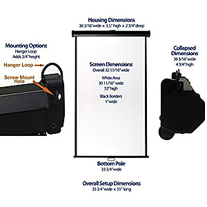 CFS Products Retractable White Photo ID Backdrop for Passport Photos (Wall/Ceiling)