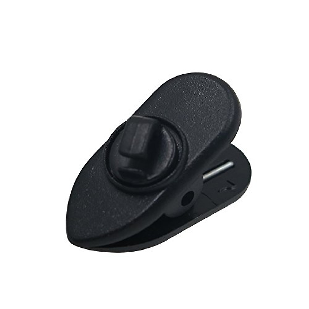 ALXCD Clips for Earphone Headphone, 360 Degree Rotate Earphone Mount Cable Clothing Clip, 2 Sizes 16 Pcs Clips for Most Monster, Sony, Sennheiser and Plantronics Headset, Pack of 16 (Black/White)