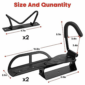 Vousile Swivel Bike Wall Mount, Bicycle Storage Garage Rack Hook with Tire Spacer, Heavy Duty Vertical Rotatable Bike Rack for Fat Tire