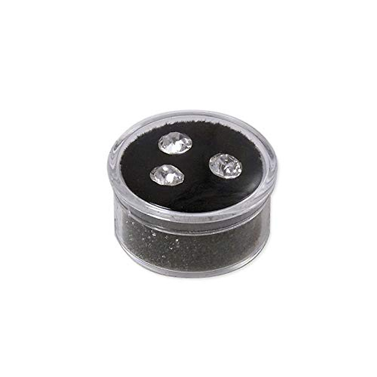 888 Display USA - 100 Black Foam Gem Jars Showcase with 2 pcs of Black Stackable Display Tray