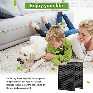 Smilyan 3 Pack HRFSC1 Replacement Filter S for Honeywell HPA3000 PowerPlus and HPA5000 Insight Series Air Purifier，HRFSC1 Activated Carbon Filter