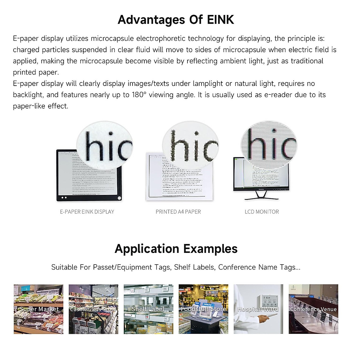 waveshare 5.83inch E-Paper E-Ink Display HAT Compatible with Raspberry Pi 4B/3B+/3B/2B/B+/A+/Zero/Zero W/WH/Zero 2W Series Boards 648×480 Pixels Black/White Dual-Color SPI Interface