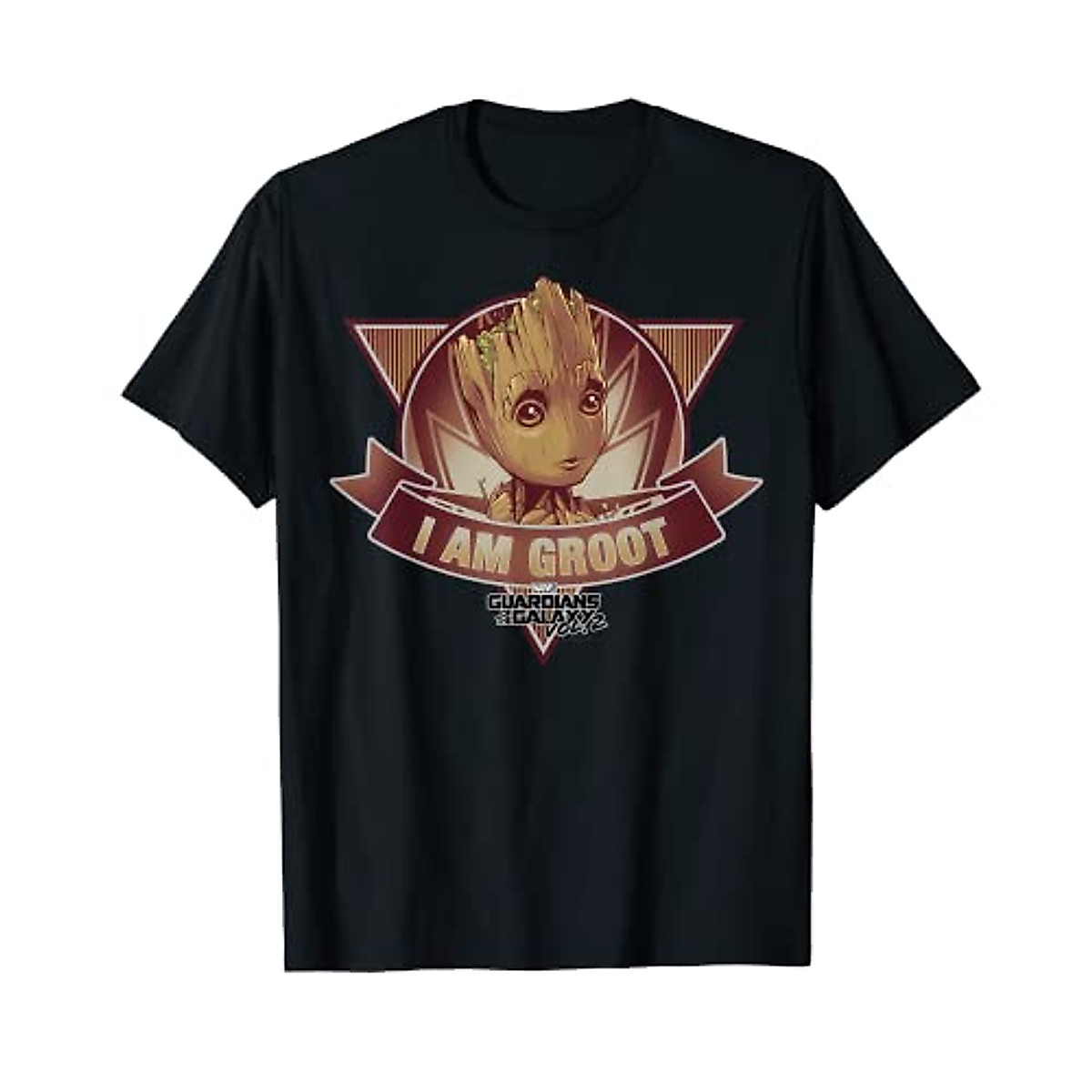 Marvel Guardians Of The Galaxy Vol 2 I Am Groot Badge T-Shirt