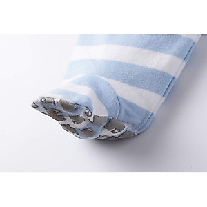 Marquebaby Baby Boys' Footed Pajama - Organic Cotton Zip Front Sleep and Play Sleeper 18 Months