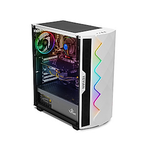 YEYIAN SAI X11 Gaming PC Desktop Computer, Intel i5-11400F 6-Core 2.6GHz, GeForce GTX 1650 4GB GDDR6, 500GB NVMe SSD, 8GB DDR4 3200MHz, 3 ARGB Fans, Windows 11 Home 64-bit, WiFi 5, BT 5.0, 650W PSU