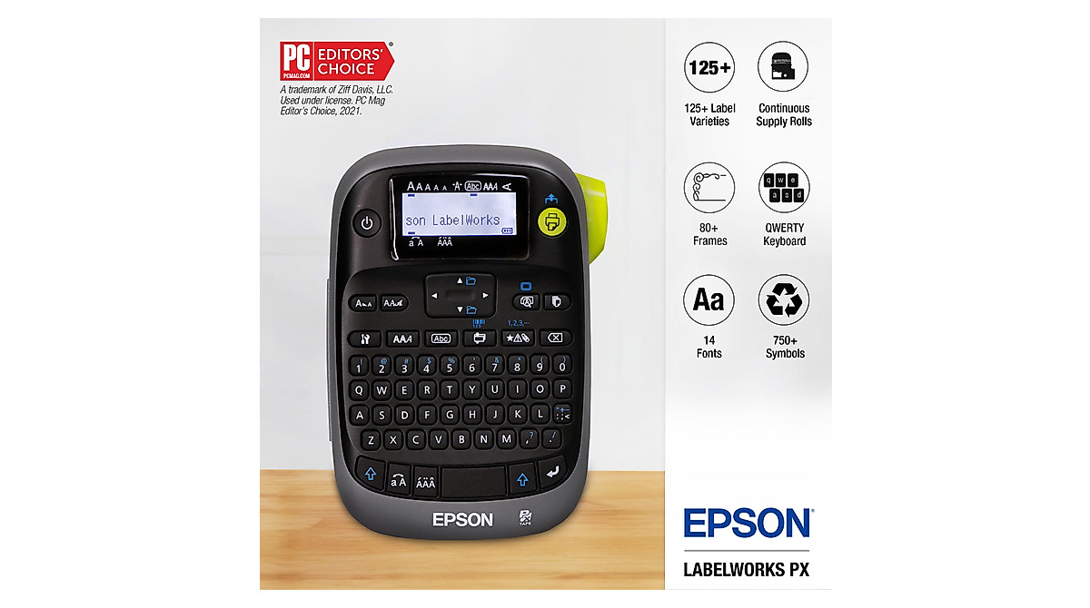 LABELWORKS Epson LW-PX300 Industrial Label Maker - Durable & Portable