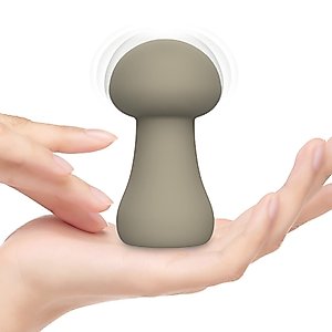 MaeDouy Mushroom Shaped Shoulder & Neck Electric Massager - Waterproof Personal Handheld Cordless Portable Travel Back Massager, Suitable for Full Body to Relieve Muscle Pain and Fatigue.(Light Green)
