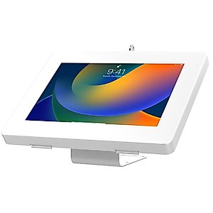 CTA Digital PAD-CURVEW Tablet Stand and Wall Mount with Paragon Enclosures (White)