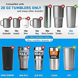 20/10 OZ - 3 Replacement Lids for Yeti Tumblers like Yeti Lids - 3.3 Inch Diameter - Spill Proof Lids for Yeti Tumblers - Lid for Yeti Tumbler 20/10 oz Tumbler Lids 20/10 oz Replacement Lid, Fit Yeti