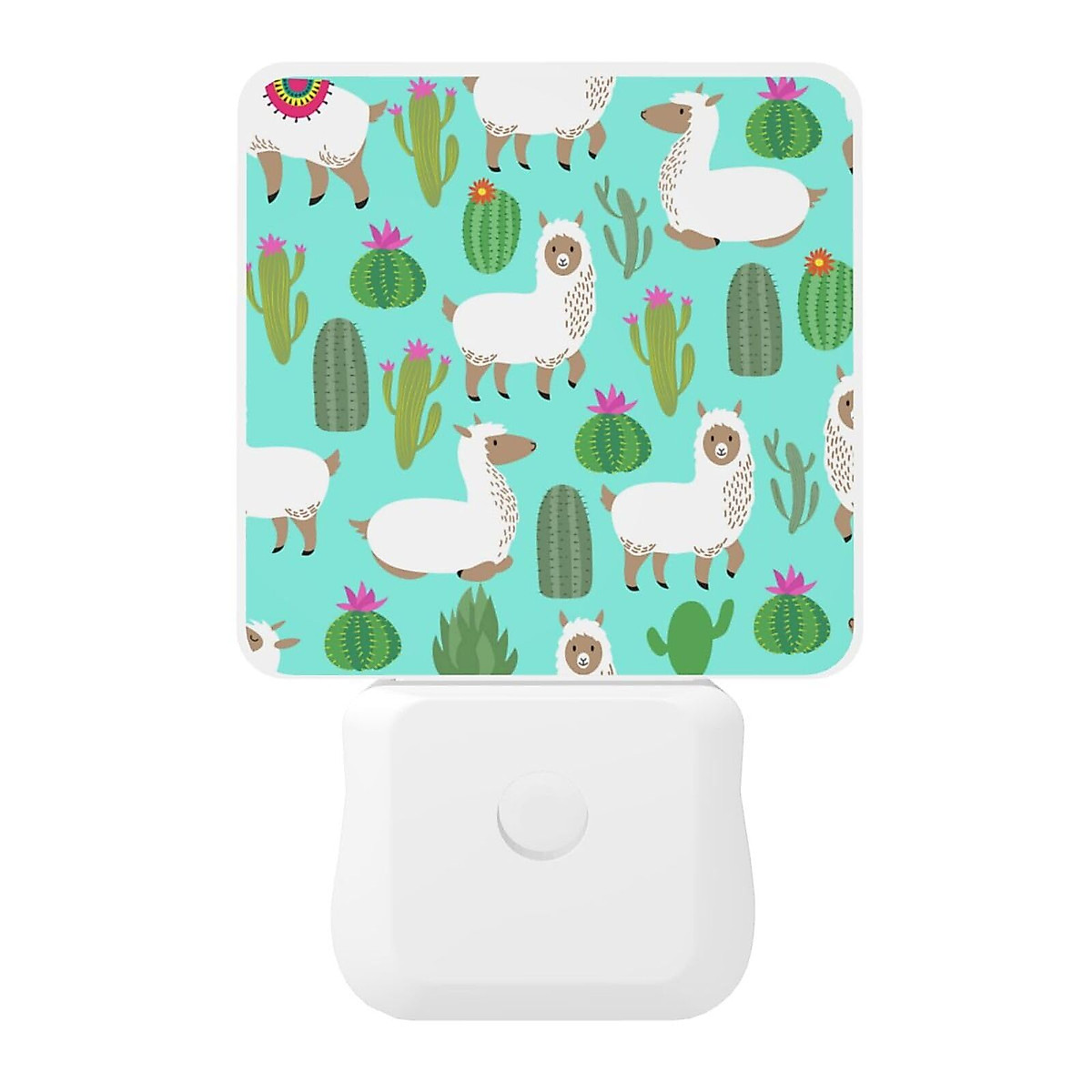 Cute Llama Baby Night Light Dusk to Dawn Smart Sensor,White Led Nightlight for Bedroom,Bathroom,Kitchen,Hallway,Stairs,Energy Efficient,Decor Desk Lamp