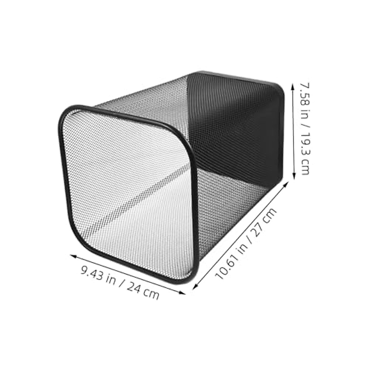 VILLFUL Square Hollow Trash Can Office Trash Cans Rubbish Bin Trash Can for Office Waste Basket Trash Cans for Office Trash Bin Dorm Trash Bucket Trash Can Office Garbage Can Bedroom Iron