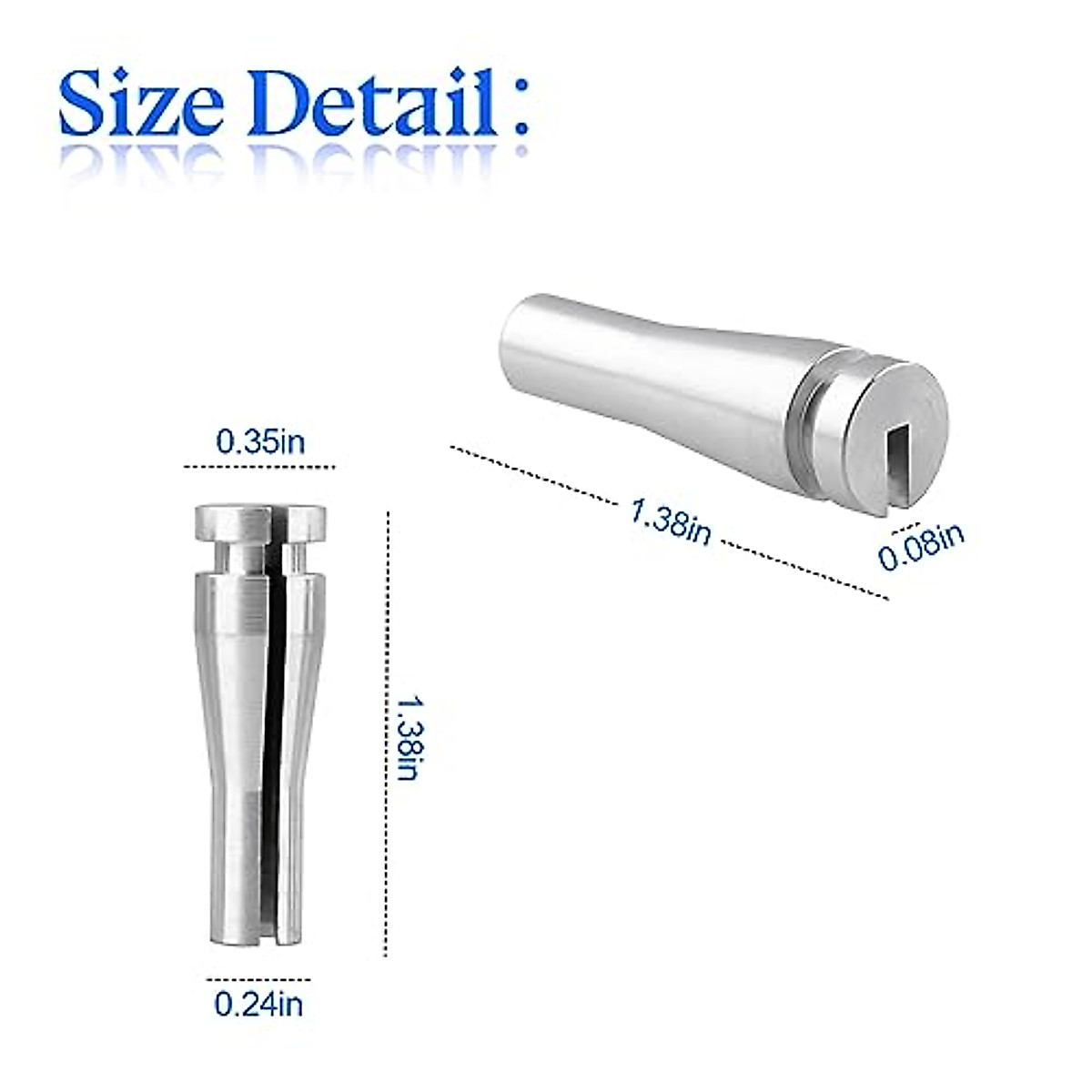 zipelo 8 Ends Door Cable Repair Kit, Car Rear Door Lock Cable Repair Set Replacement, Aluminum Latch End, Car Accessories