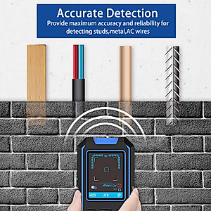 NOYAFA NF-518 Wall Scanner Detector Wall Stud Detector Stud Detector Magnet Multifunctional Wall Detector Wood Detector AC FireWire LCD HD Display Beep