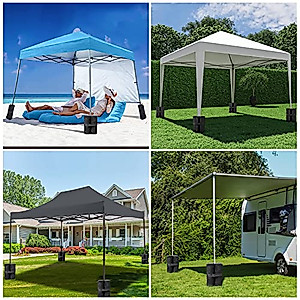 Canopy Weight Bags 120 LB for Pop up Canopy Tent, Leg Weights Sand Bags for Instant Outdoor Sun Shelter Canopy, 4-Pack (Sand Not Included)